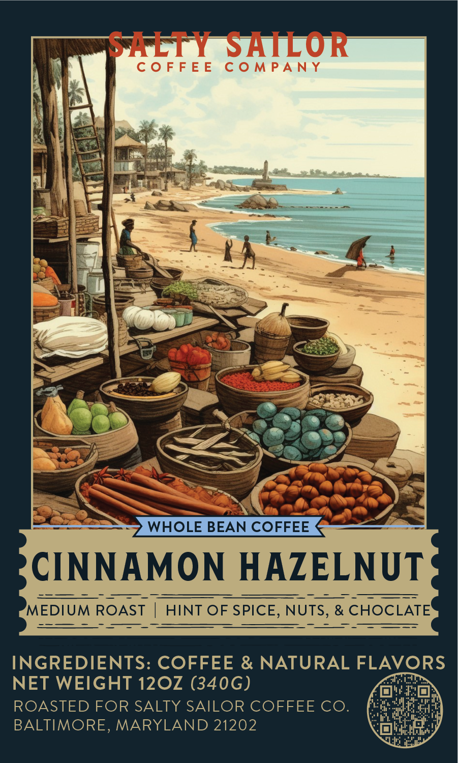Cinnamon Hazelnut Coffee | Salty Sailor Coffee Company